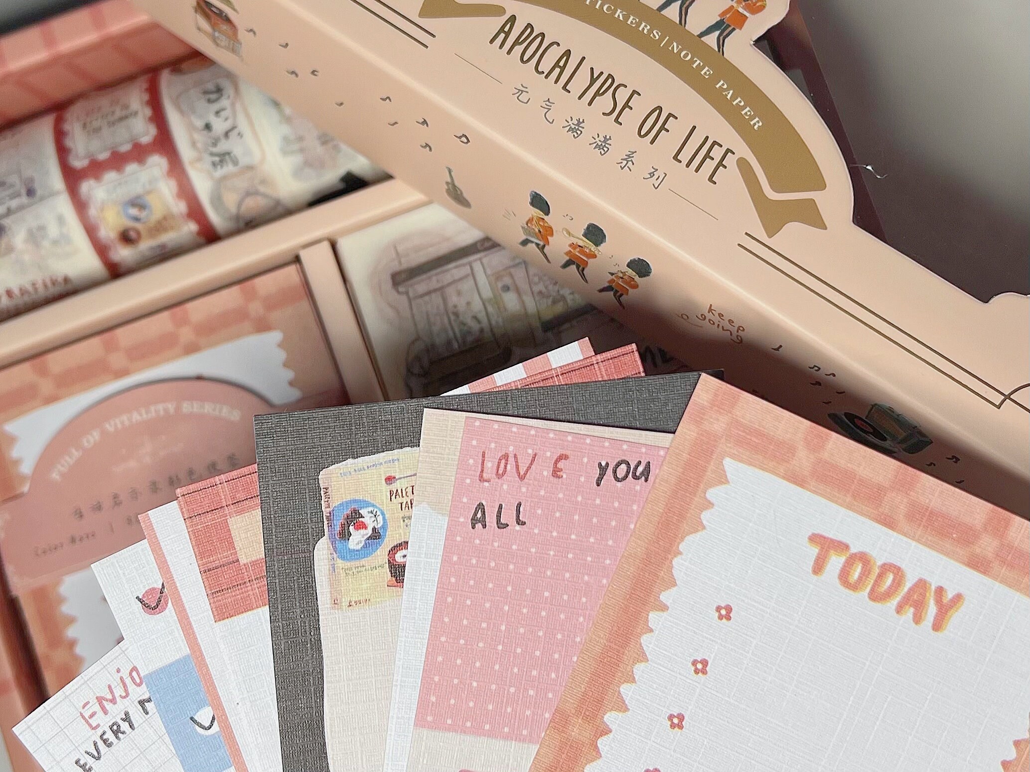 Rossa Crafts Stationary Sticker Set box is 6.75 X 5.75 Inches Scrapbook ...