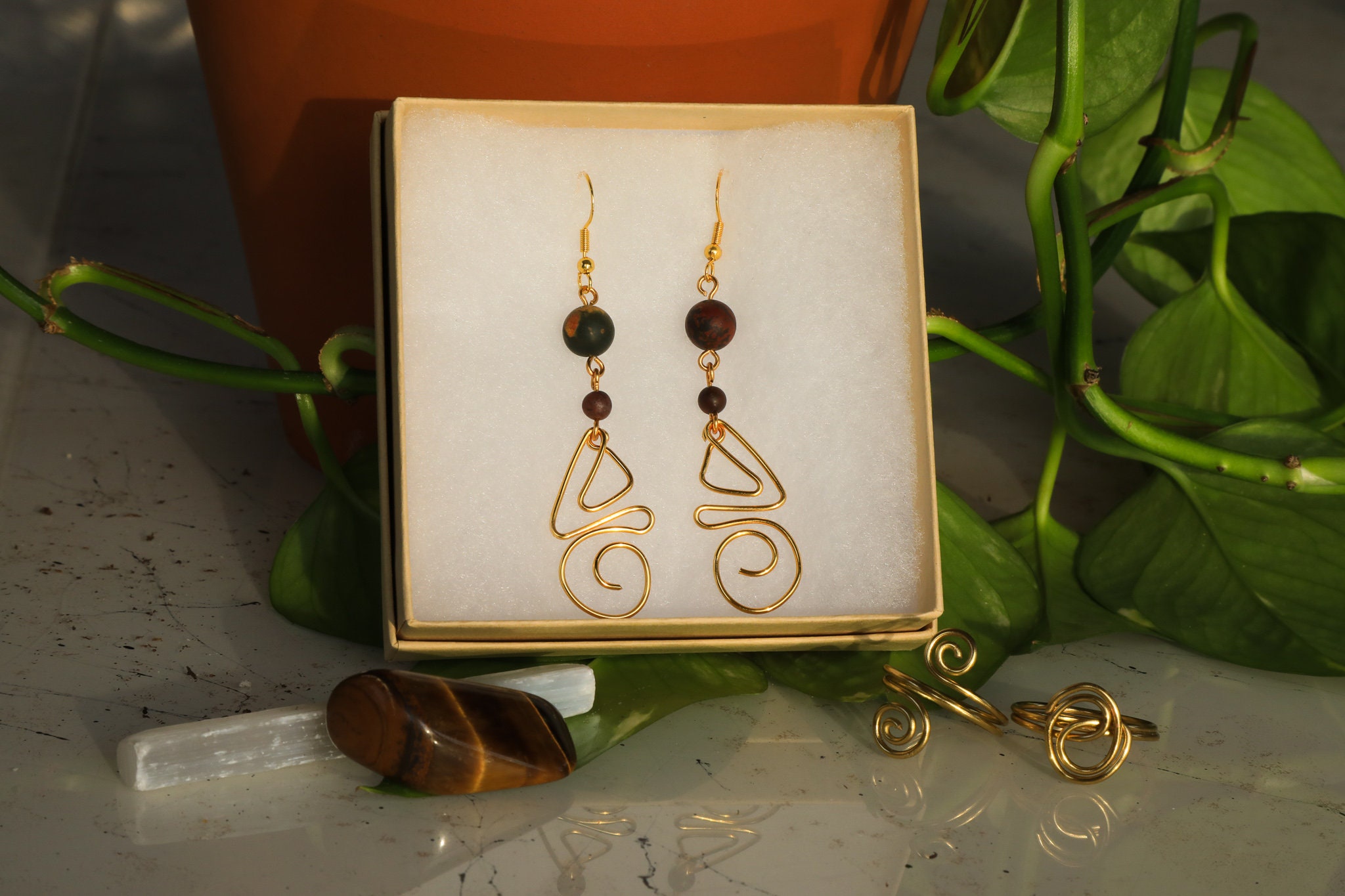 Deep Root Collection Spring Themed Earrings - Etsy