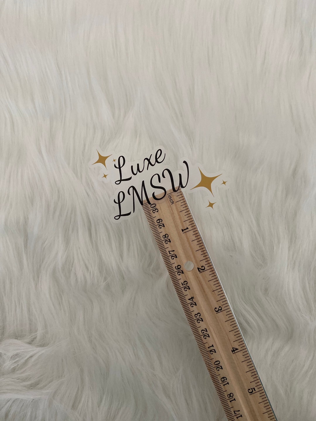 Luxe LMSW Transparent Sticker for a Licensed Master Social - Etsy