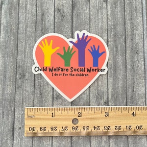 Child Welfare Social Worker Sticker - Etsy