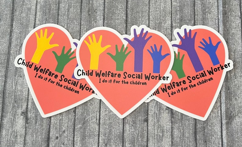 Child Welfare Social Worker Sticker - Etsy