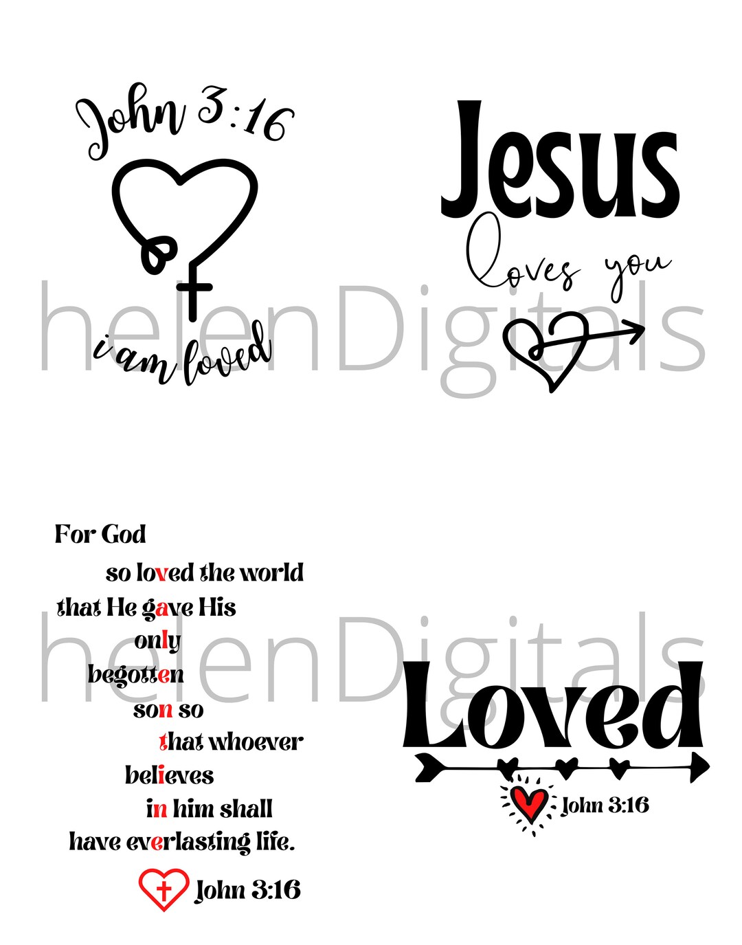John 316 Svg , John Valentine Svg, John 316 I Am Loved Svg, Jesus Loves ...