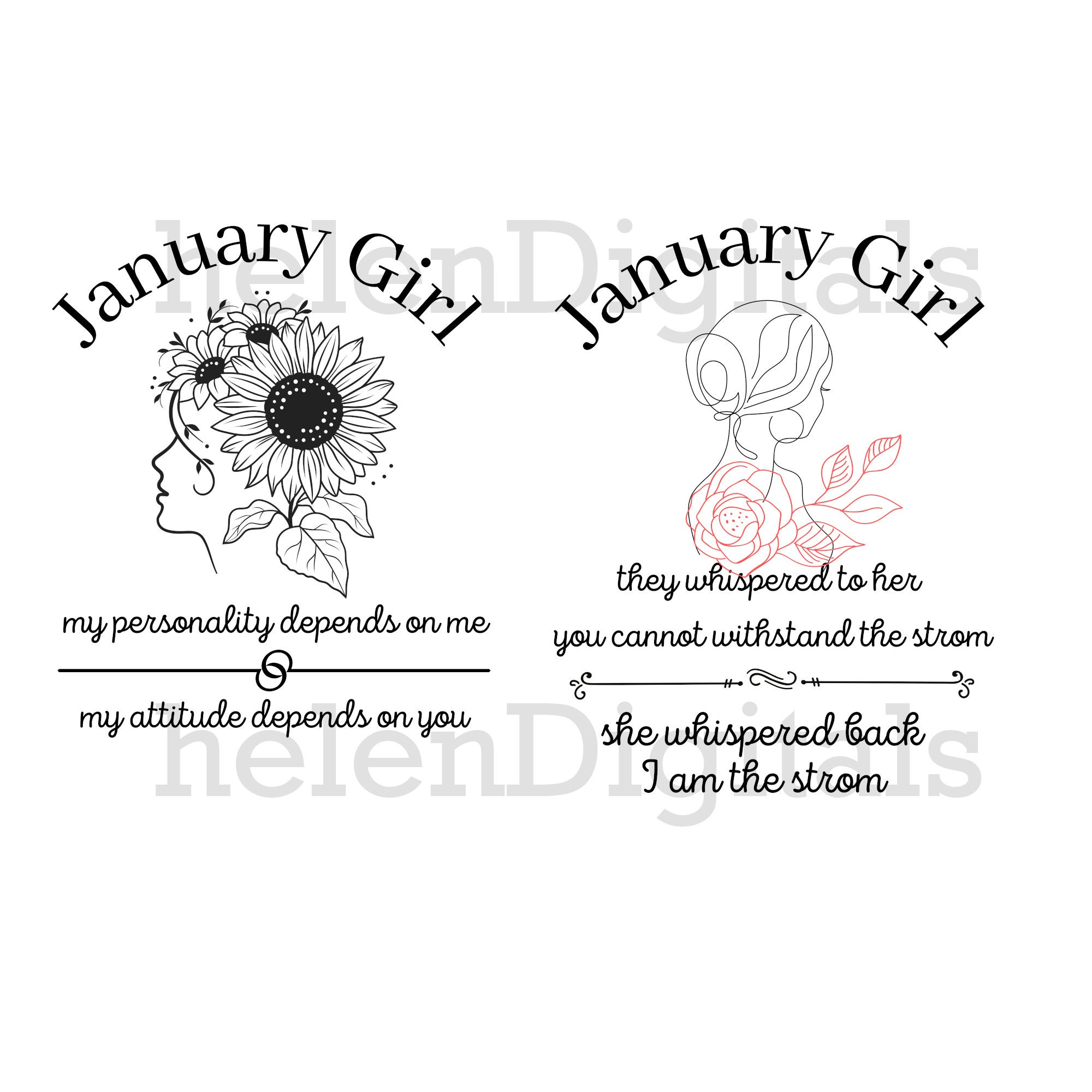 January Girl Svg, January Birthday Svg, Birthday Queen Svg, Birthday ...