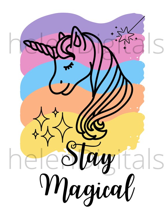 Stay Magical Svg Stay Magical Unicorn Svg Stay Magical | Etsy Australia