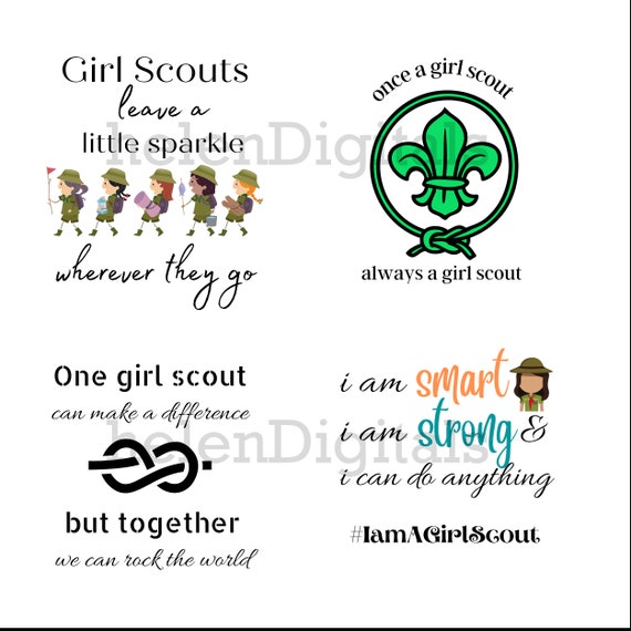 Girl Scout Svg Girl Scouts Svg Scout Sayings Svg Bundle | Etsy Canada