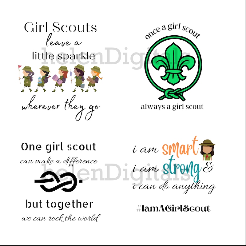 Girl Scout Svg - Etsy