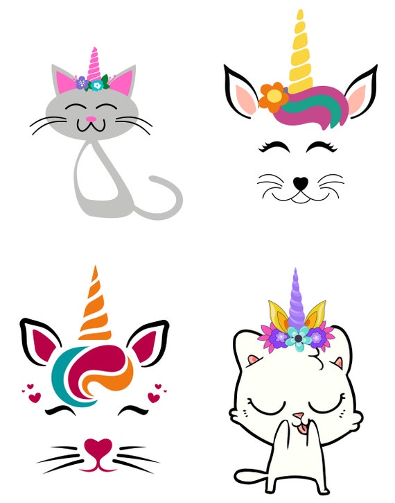 Unicorn Cat Svg Cat Unicorn Svg Caticorn Svg Svg Files | Etsy