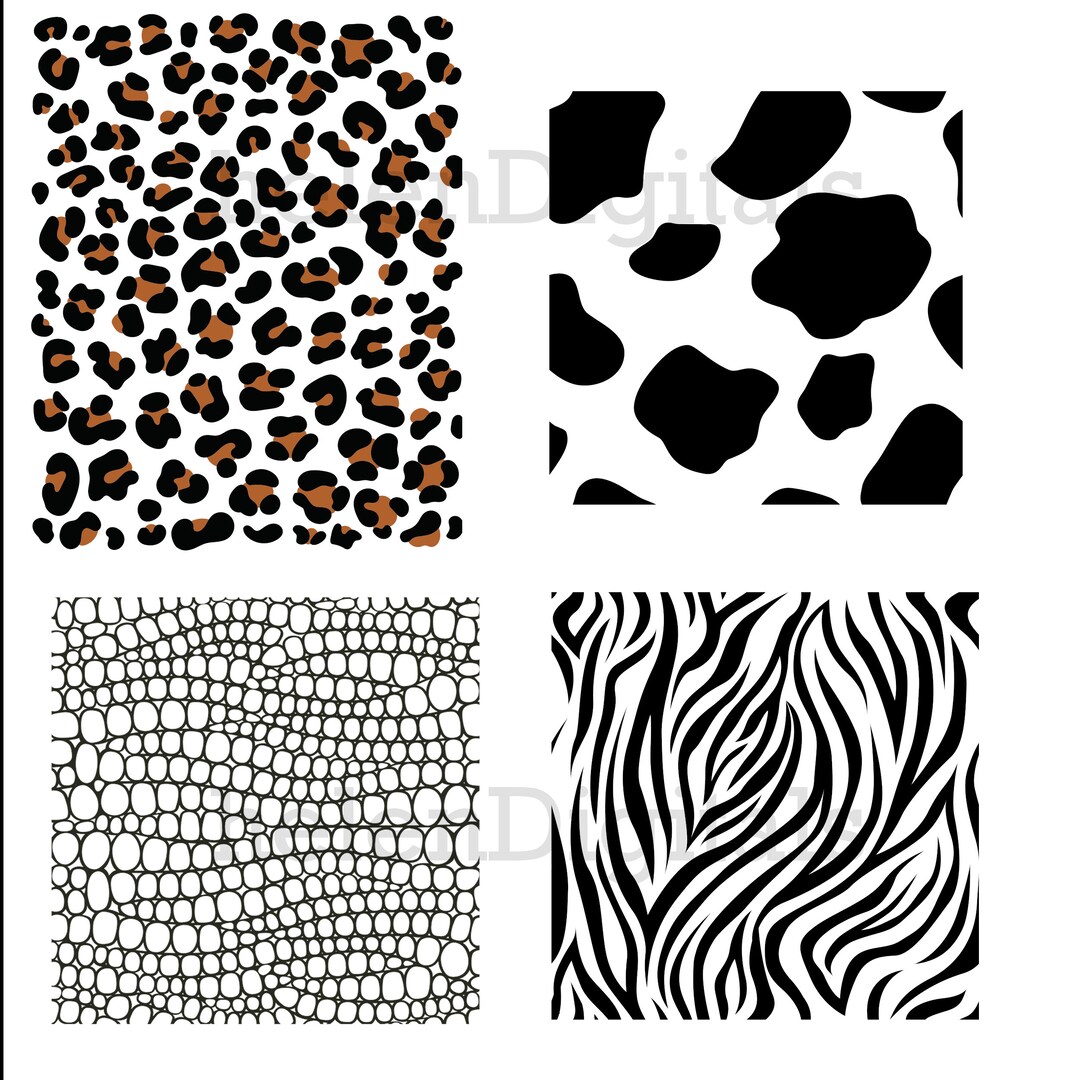 Cow Print Svg | Animal Print Svg | Leopard Print Svg | Tiger Stripe Svg ...