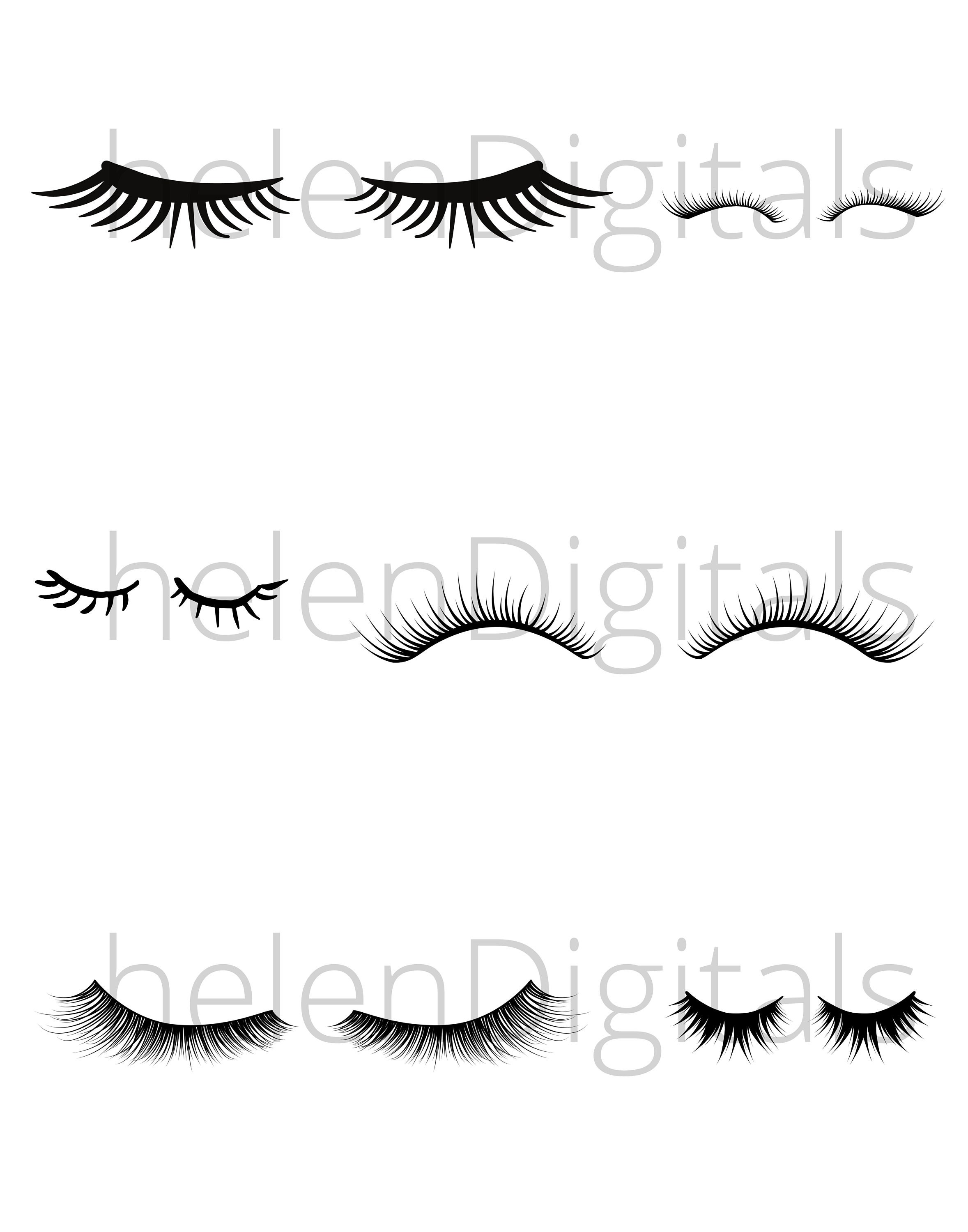 Eye Lashes Svg, Eyelashes Svg, Lashes Svg, Eye Lashes Svg Bundle, Cut ...