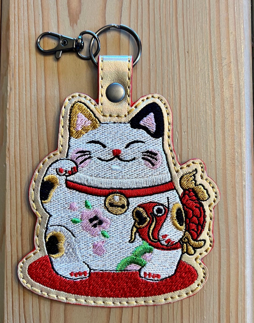 XL Lucky Cat Bag Charm | Lucky Cat Purse Charm | Ready to Ship - Etsy