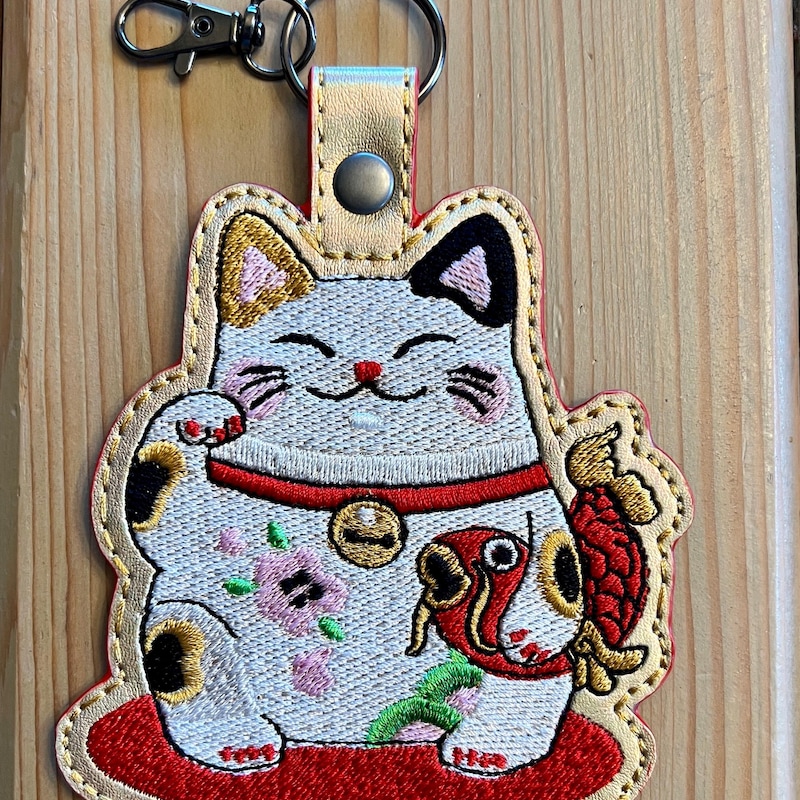 Lucky Cat Charm - Etsy