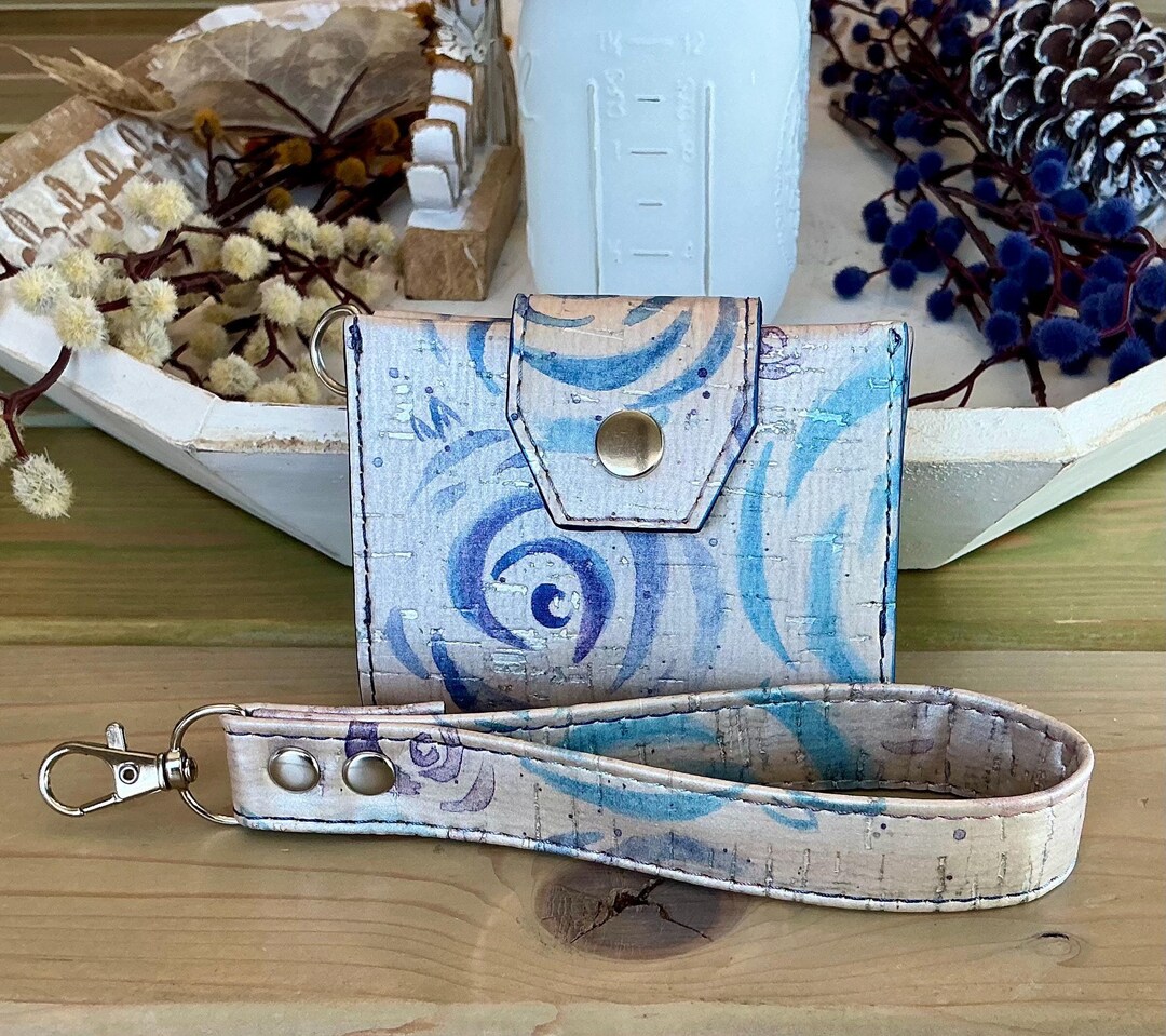 Watercolor Roses Keyfob Mini Wallet | Ready to Ship - Etsy