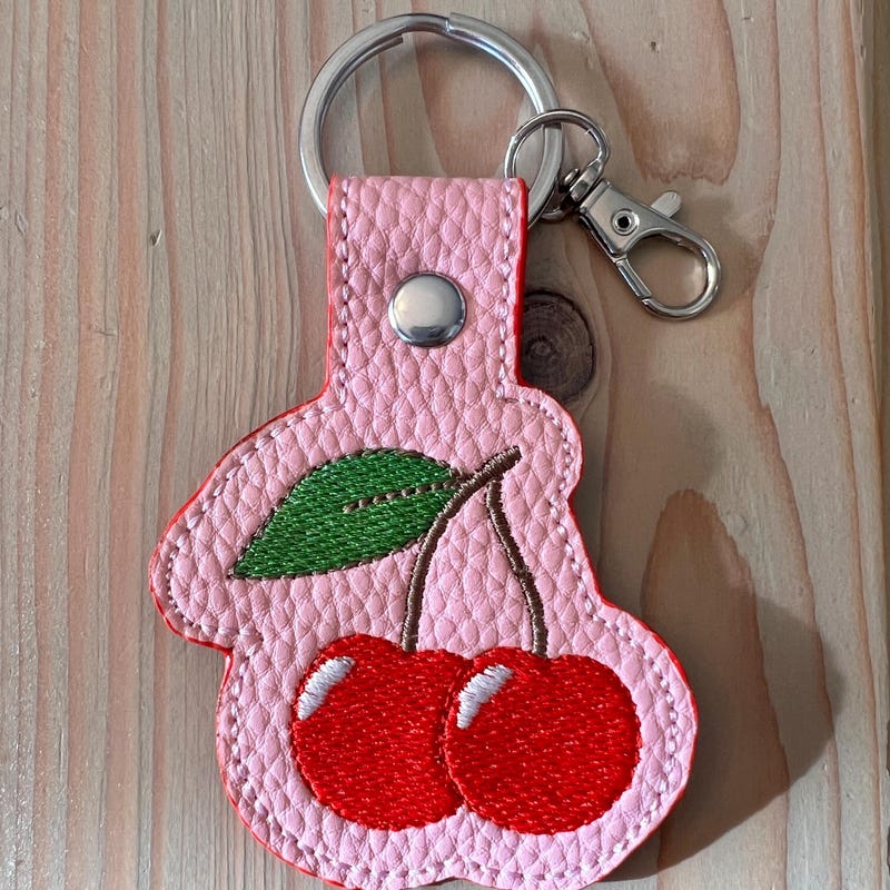 Cherry Keychain - Etsy