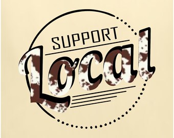 Support Local Svg | Etsy