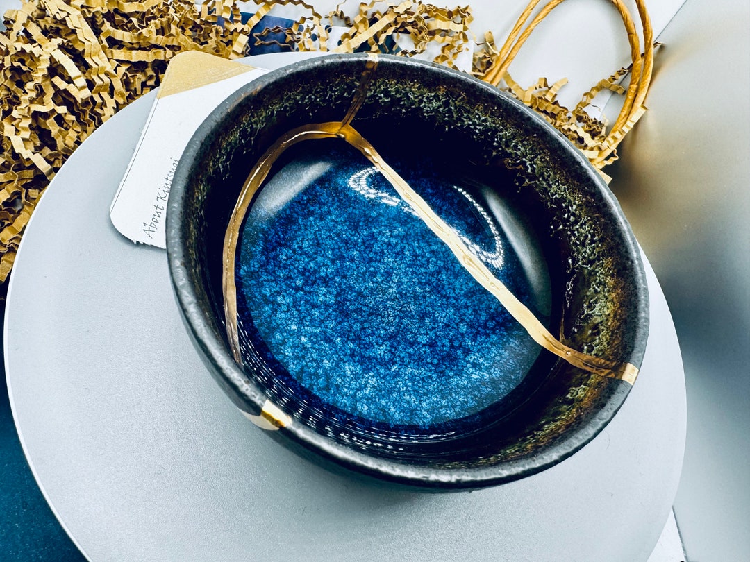 Kintsugi, Kintsugi Blue Bowl, Kintsugi Cobolt Blue Bowl, Kintsugi Art ...
