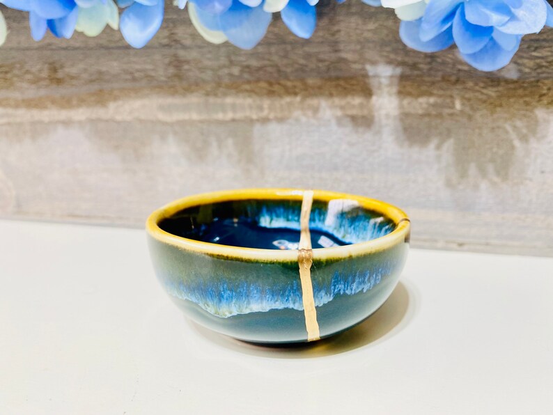 Kintsugi Bowl Kintsugi Green Teacup Kintsugi Pottery - Etsy