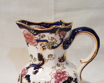 Mason's Ironstone Waterlily Pitcher - Etsy