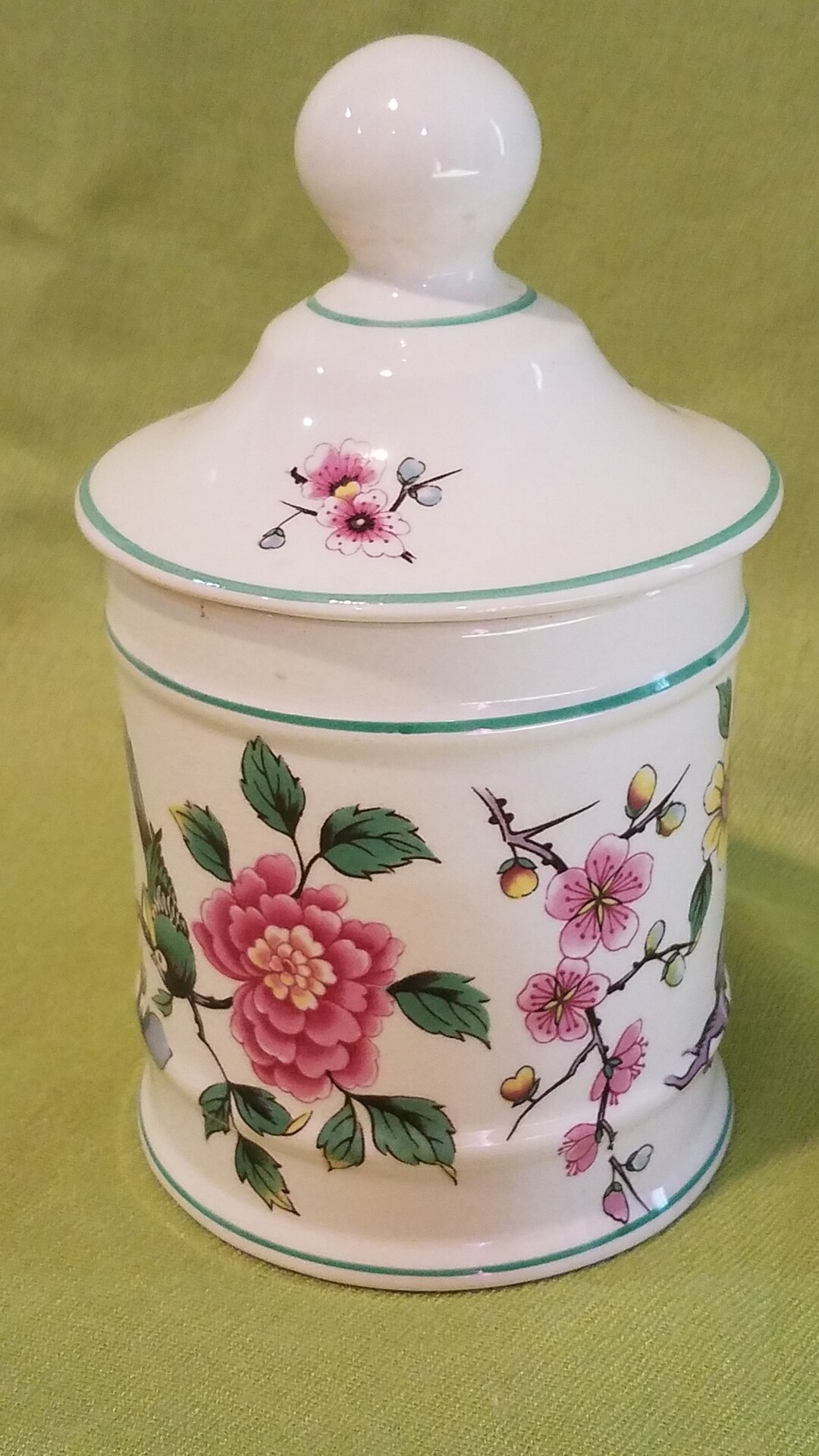 Old Foley Chinese Rose Jar - Etsy