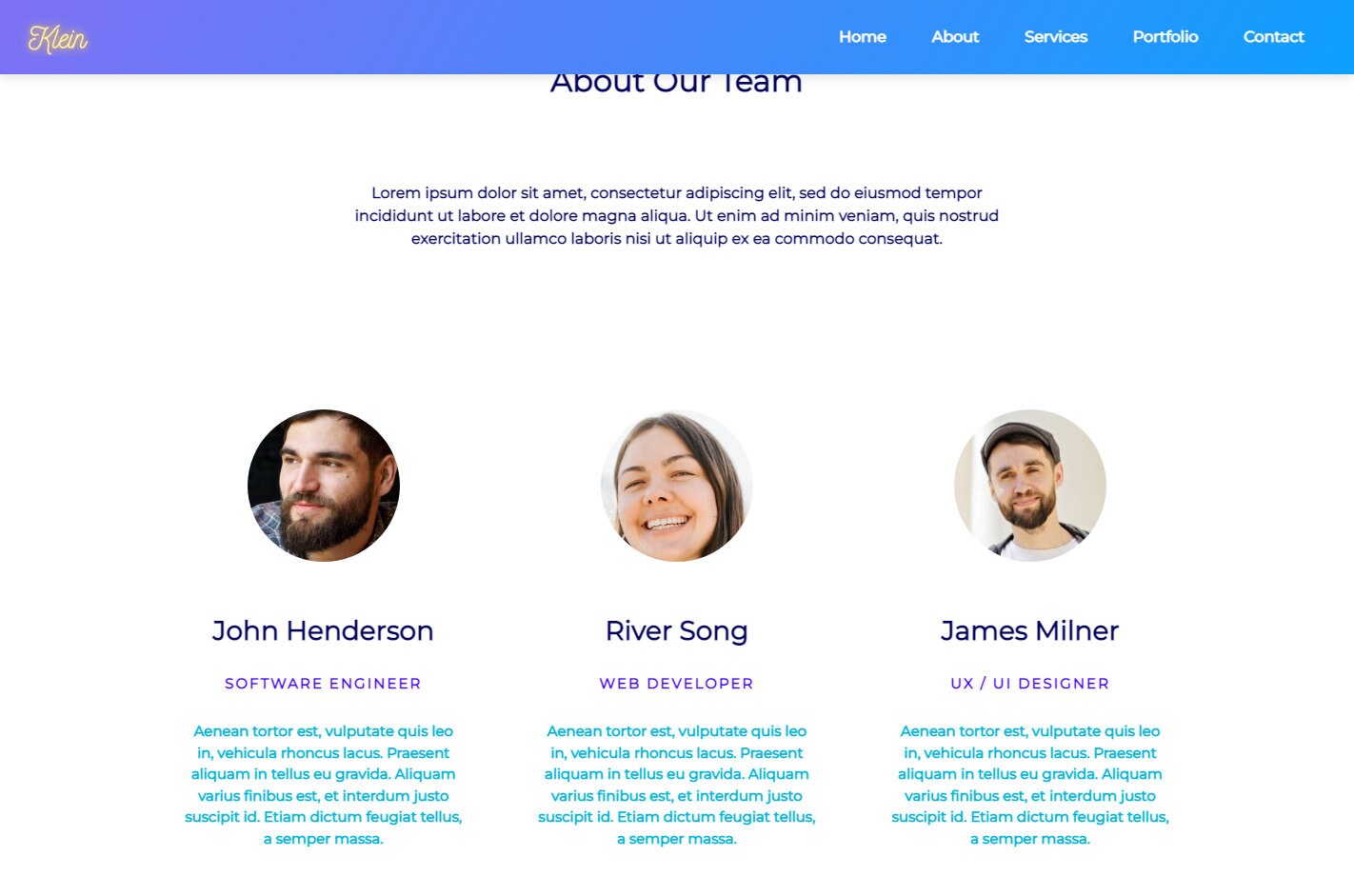Klein - Bootstrap 5 Responsive Portfolio Template - Etsy