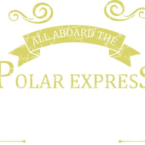Editable Polar Express SVG - Etsy UK