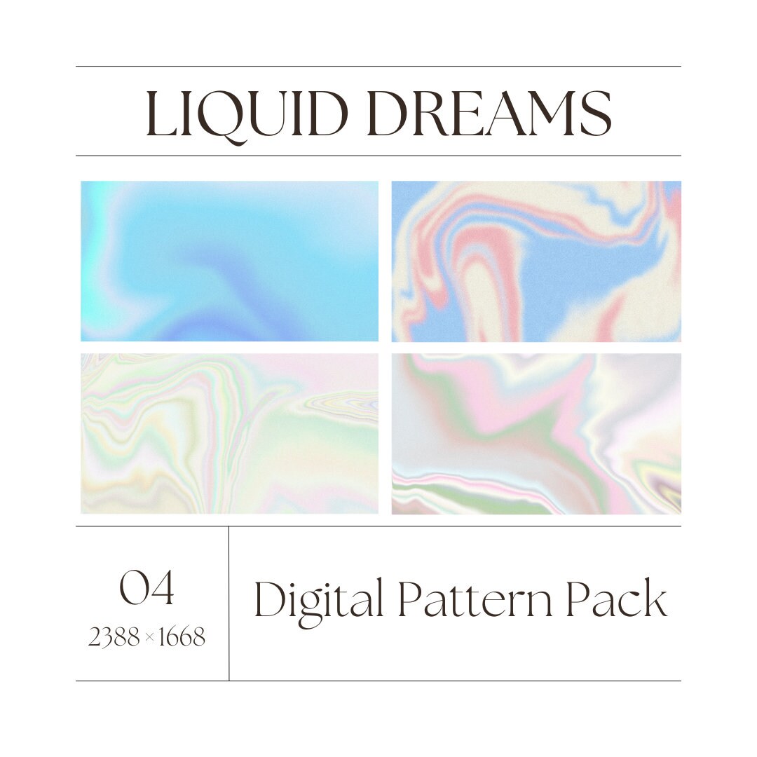 Liquid Dreams Digital Pattern Pack - Etsy
