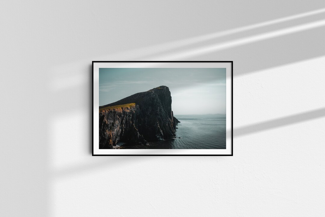 Scotland Cliff, Original Art, Printable Poster, Landscape Photography ...