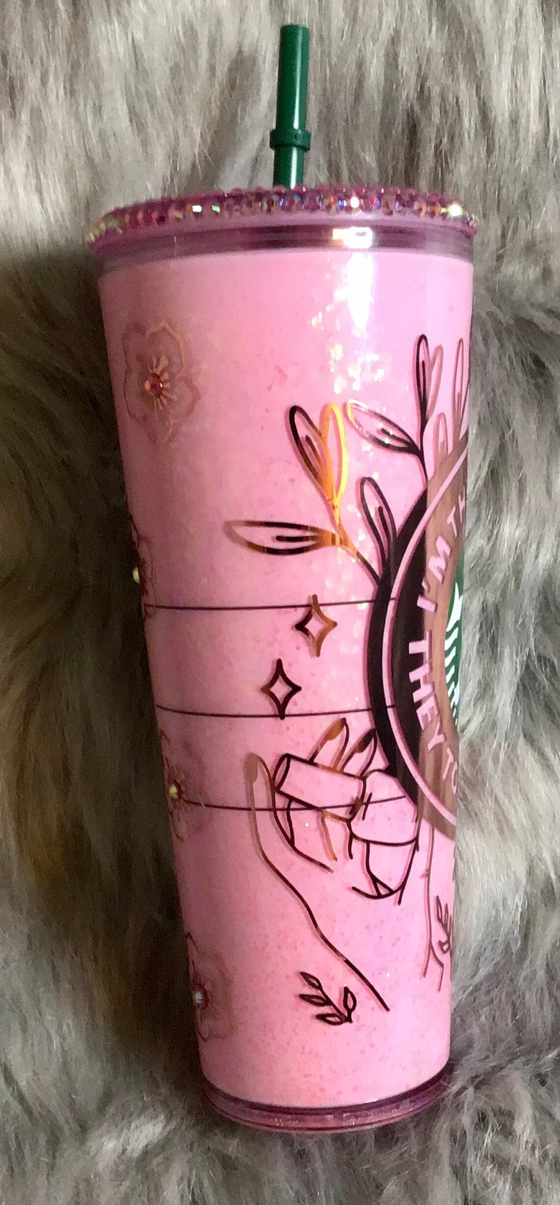 Nail Tech Starbucks Snowglobe Cup Custom Nail Tech Starbucks | Etsy