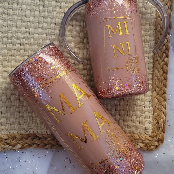 Mommy And Me Tumblers Etsy