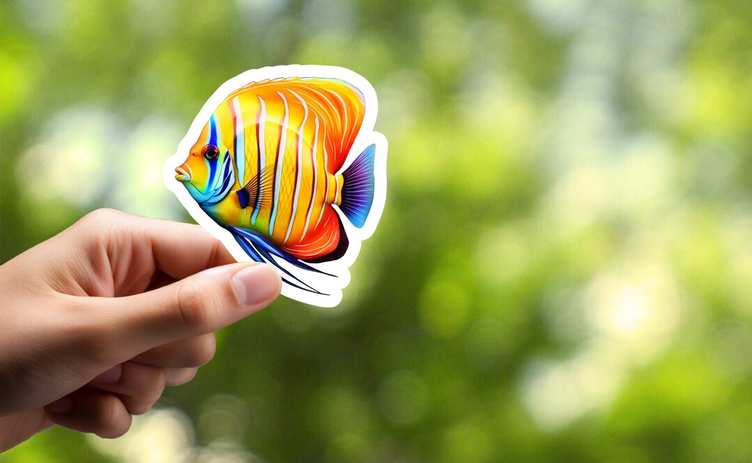 Tropical Fish Sticker, Notebook Sticker, Journal Sticker, Planner ...
