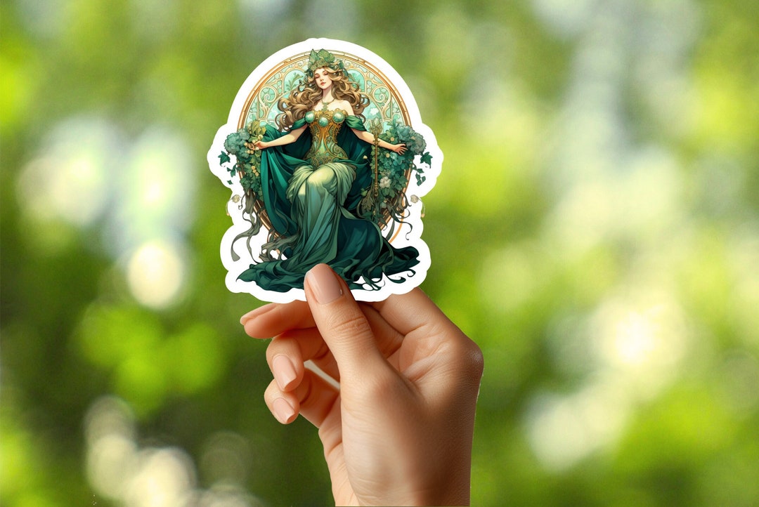 Emerald Queen Sticker, Woman Sticker, Planner Sticker, Laptop Sticker ...