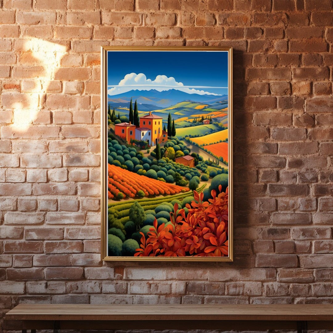 Spanish Countryside Poster, Wall Art, Room Decor, Landscape Art ...