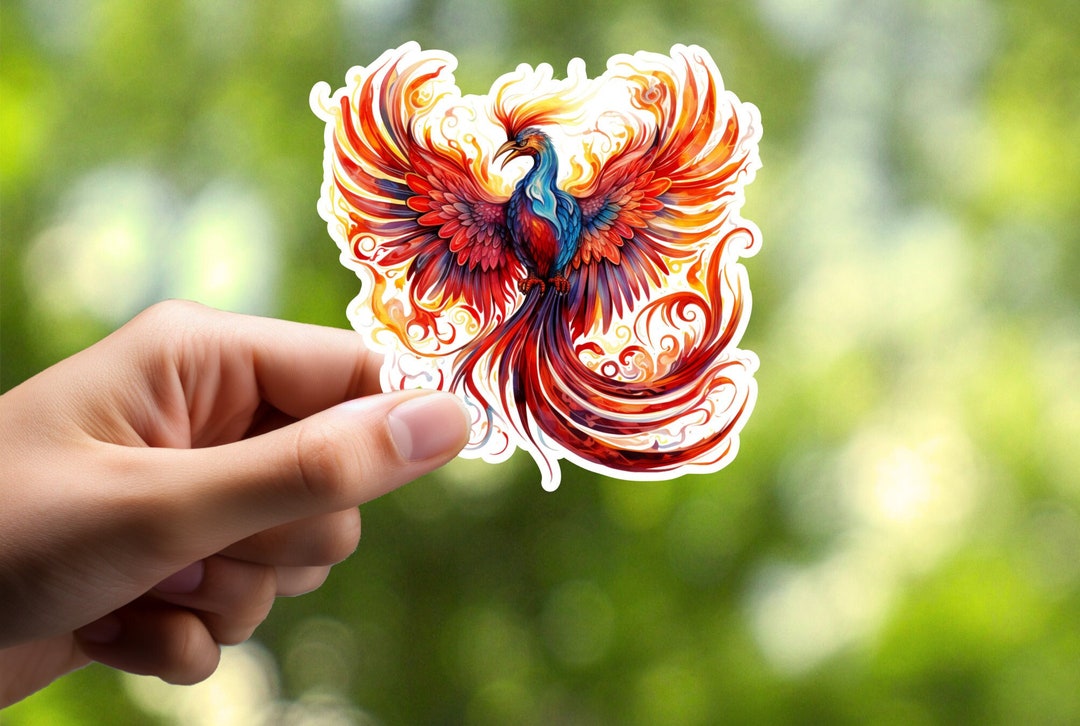 Phoenix Sticker, Bird Sticker, Laptop Sticker, Binder Sticker, Journal ...
