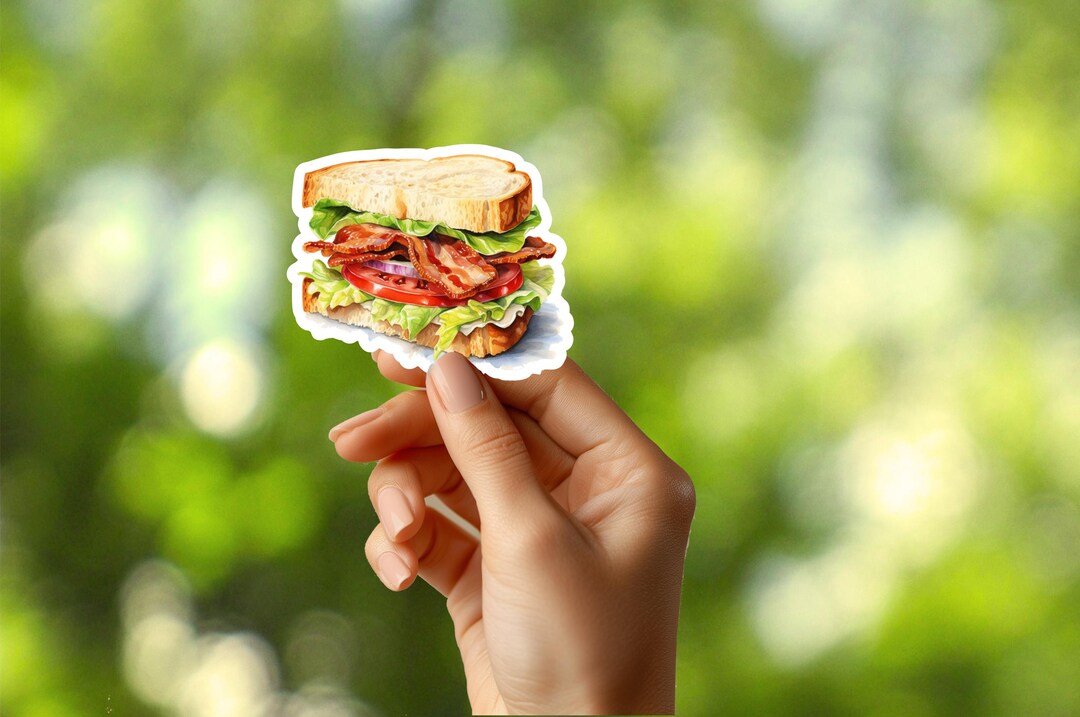 BLT Sandwich Sticker, Food Sticker, Notebook Sticker, Planner Sticker ...
