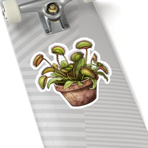 Venus Flytrap Sticker, House Plant Sticker, Notebook Sticker, Journal Sticker, Planner Sticker ...