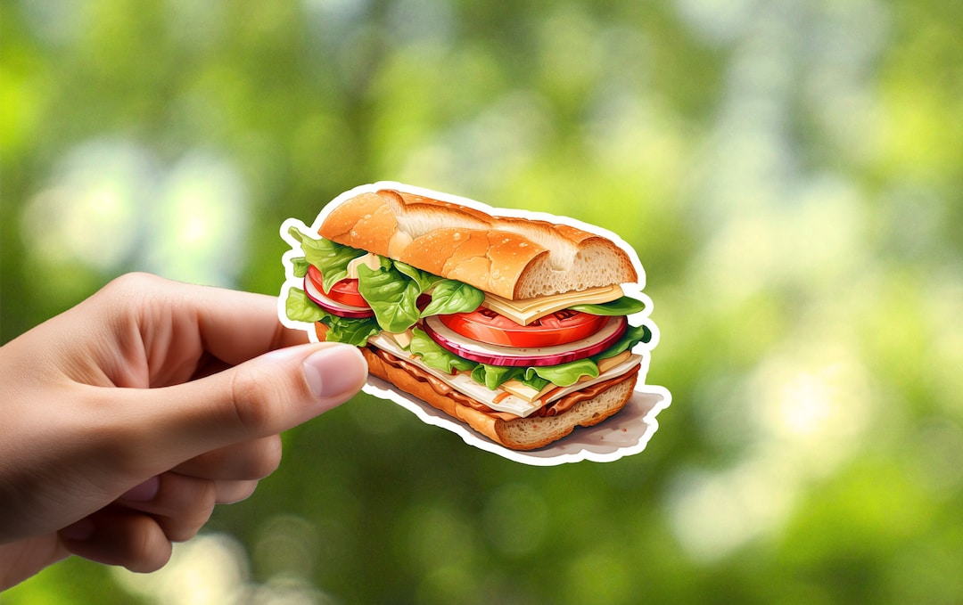 Sandwich Sticker, Food Sticker, Laptop Sticker, Notebook Sticker ...