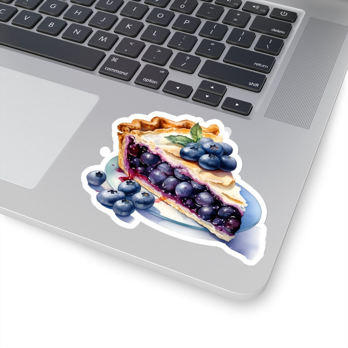 Blueberry Pie Sticker, Dessert Sticker, Laptop Sticker, Notebook ...