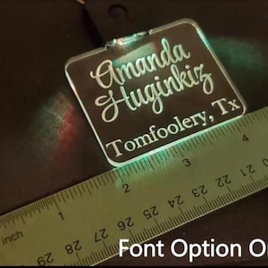 Custom LED Name Badge, Convention Light up Name Tag - Etsy
