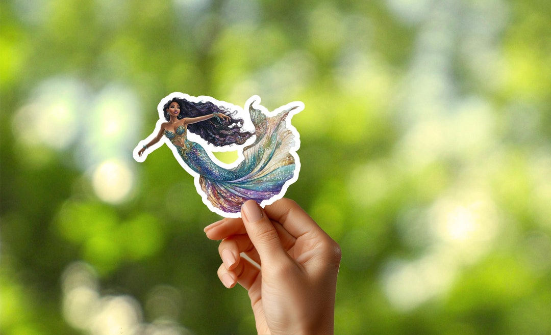 Mermaid Sticker, Nymph Sticker, Notebook Sticker, Journal Sticker ...