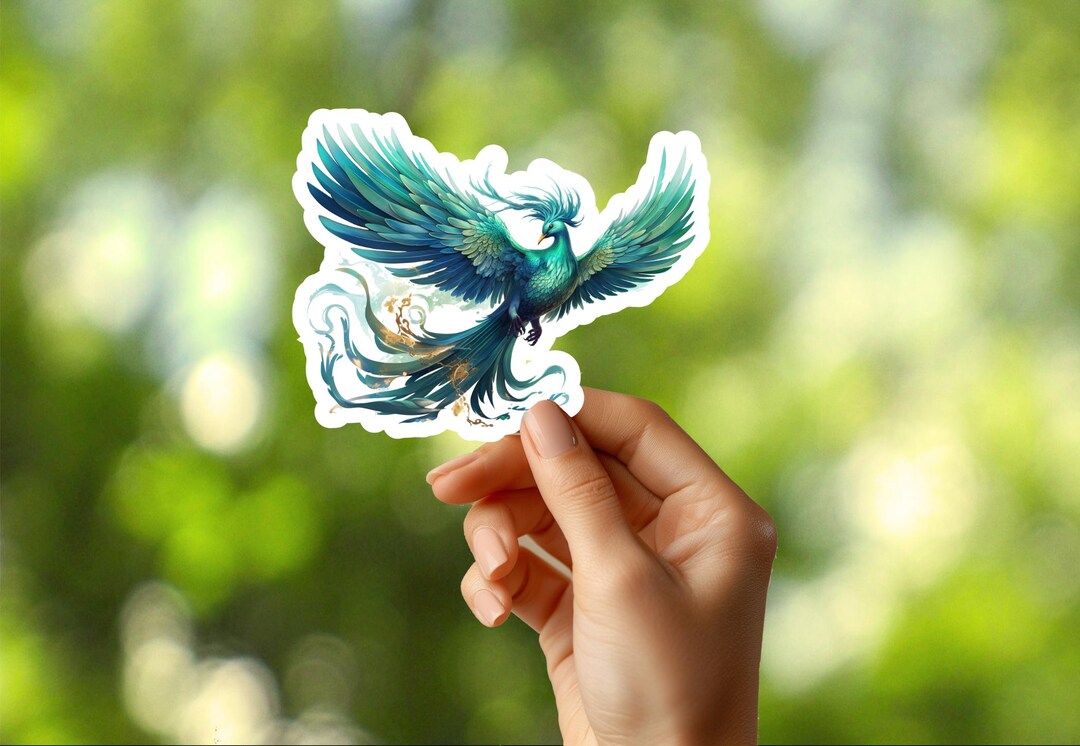 Mythical Qing Bird Sticker, Animal Sticker, Notebook Sticker, Planner ...