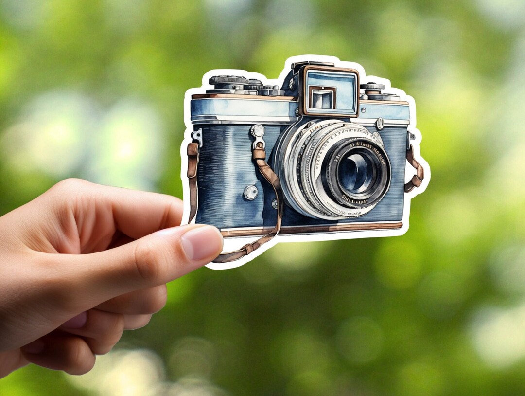 Camera Sticker, Laptop Sticker, Journal Sticker, Notebook Sticker ...