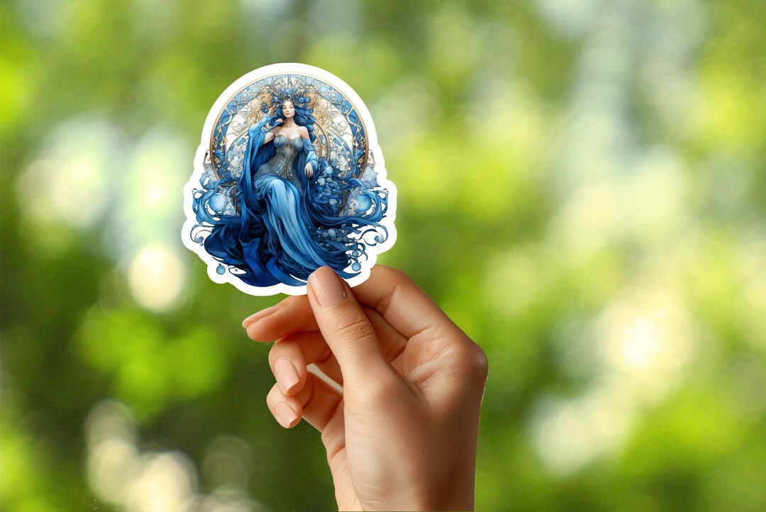 Sapphire Queen Sticker, Woman Sticker, Journal Sticker, Planner Sticker ...