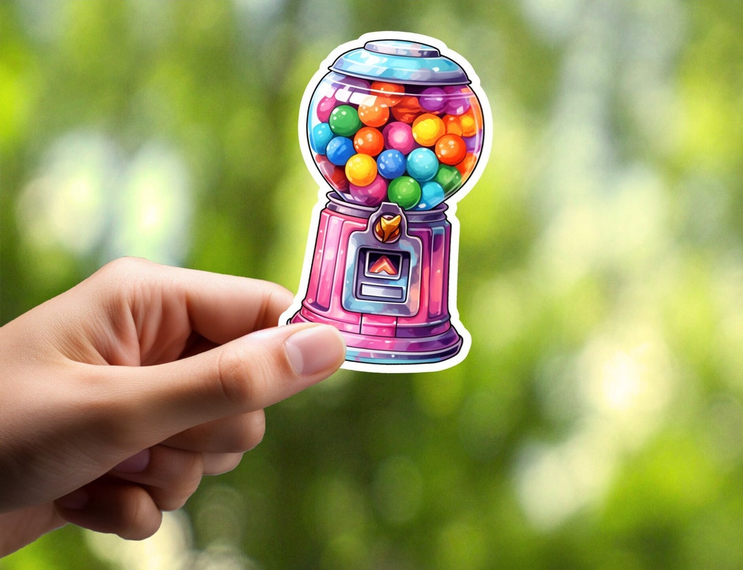 Gumball Machine Sticker, Sweet Sticker, Journal Sticker, Laptop Sticker ...