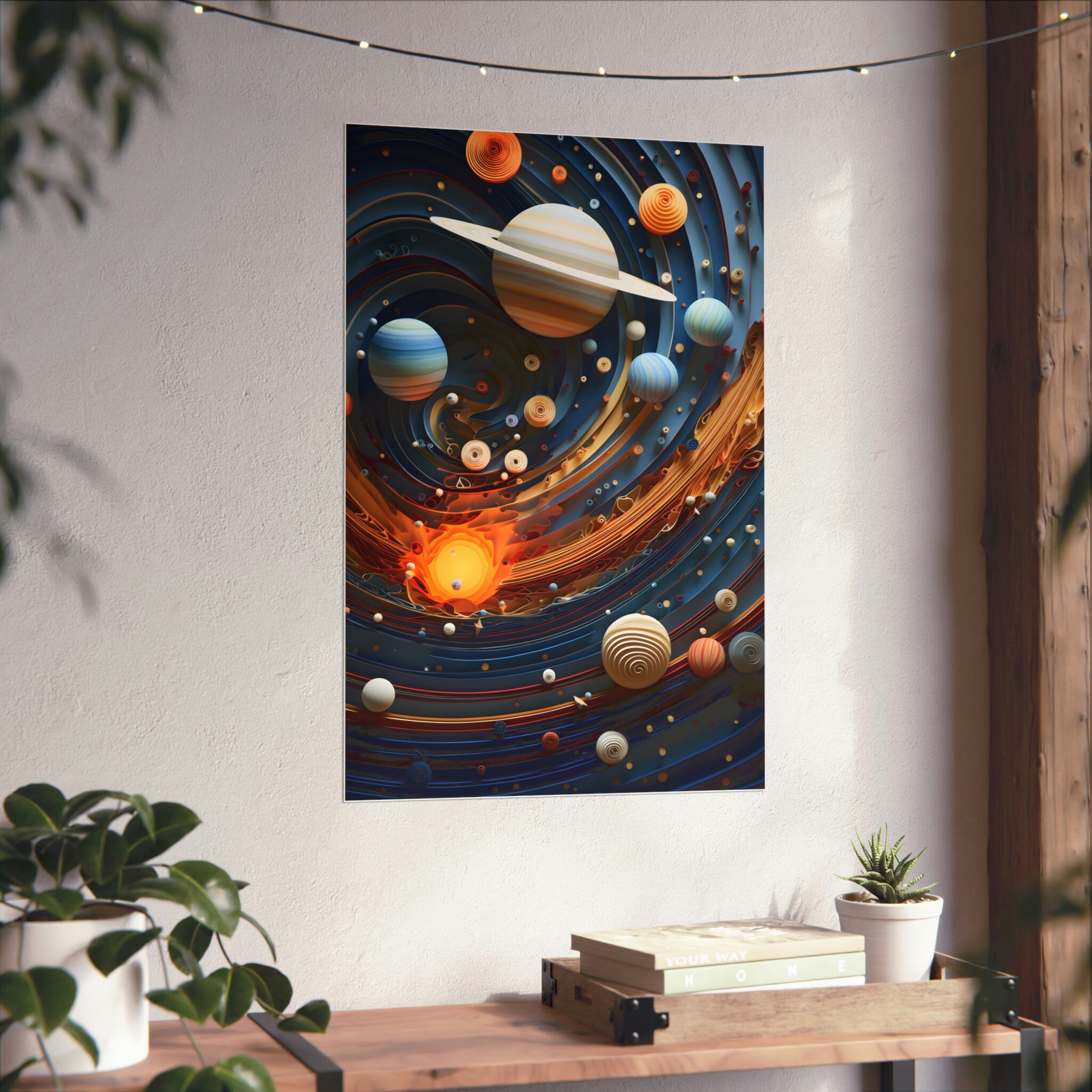3D Paper Quill Space Design Poster Cosmic Wall Art - Etsy Australia