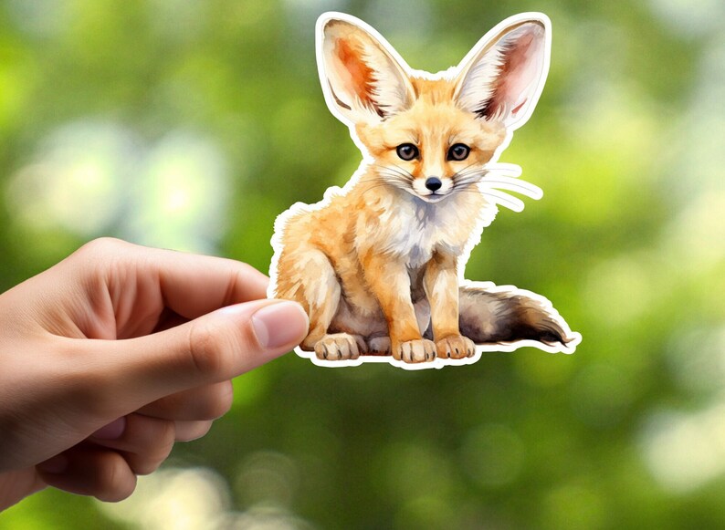 Fennec Fox Sticker, Laptop Sticker, Journal Sticker, Notebook Sticker ...