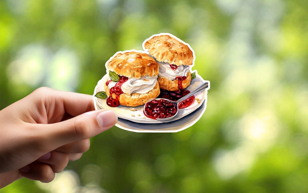 Scones Sticker, Dessert Sticker, Food Sticker, Notebook Sticker ...