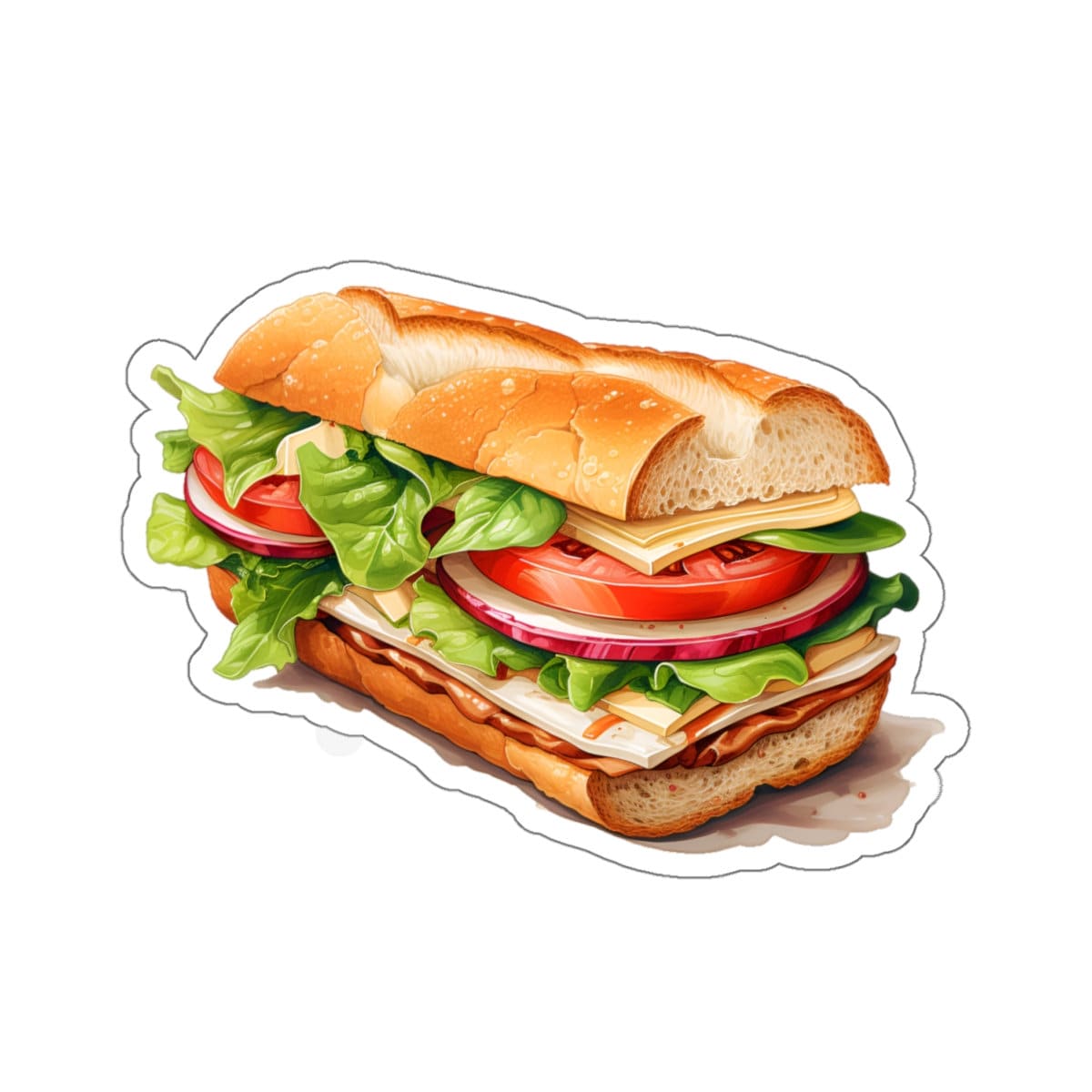 Sandwich Sticker, Food Sticker, Laptop Sticker, Notebook Sticker ...