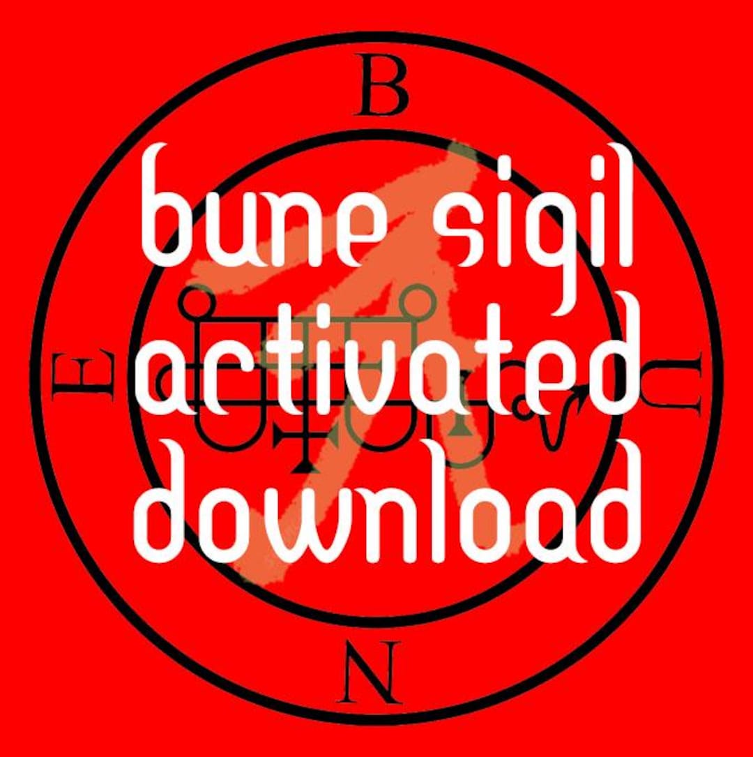 Bune Sigil Demon Activated Portal PNG Vector JPG Witchcraft Psychic ...