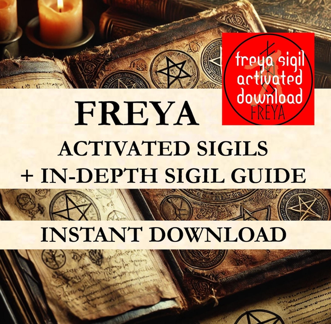 Freya Activated Sigils + Guidebook | Norse Goddess Sigil Magic ...
