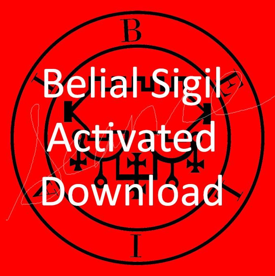 Belial Sigil Demon Activated Portal PNG Vector JPG Witchcraft Psychic ...