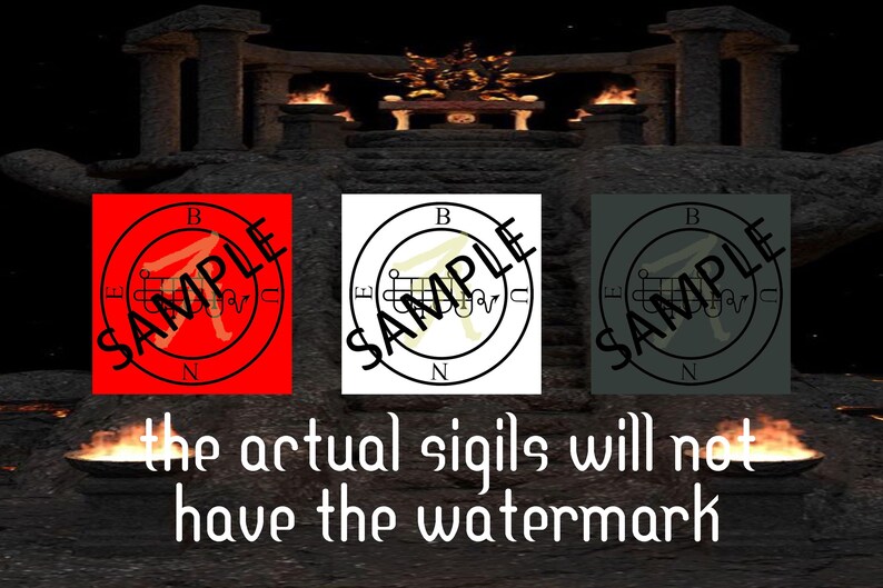 Bune Activated Sigils & Sigil Guide Working With Demon Magic Download ...
